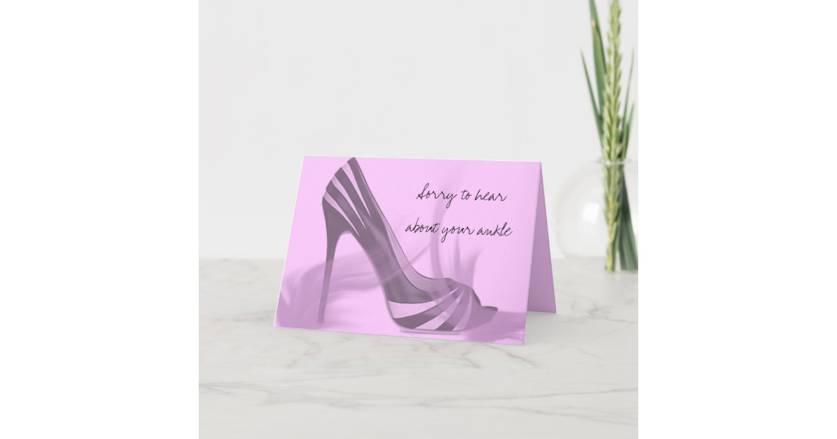 Broken Ankle Card | Zazzle