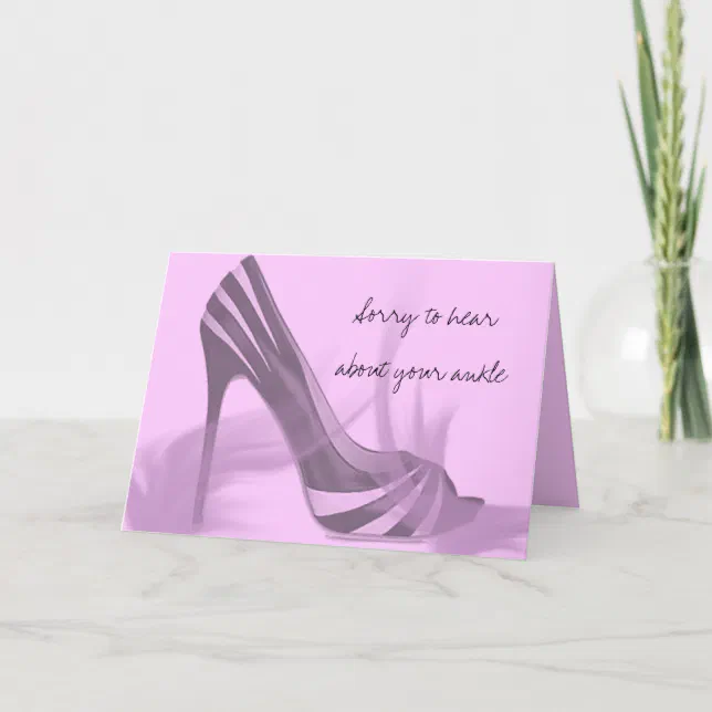 Broken Ankle Card | Zazzle