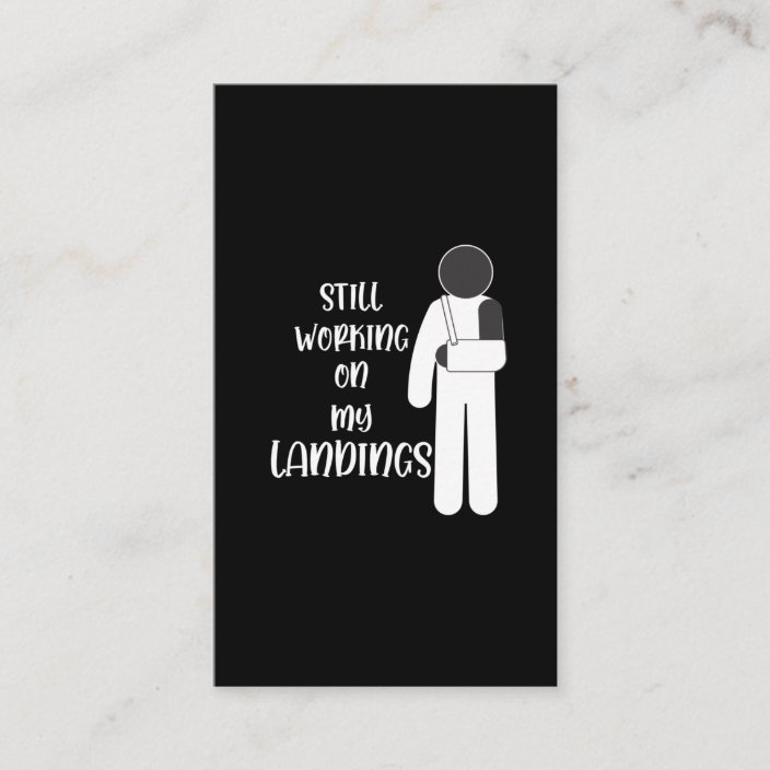 Broken Arm Get Well Stuntman Kid Business Card | Zazzle.com