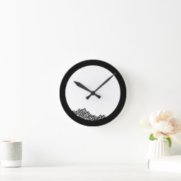 Broken Clock With Fallen Numbers | Zazzle