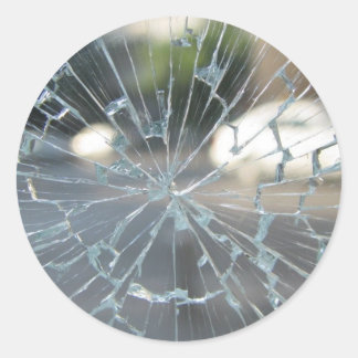 Broken Glass Stickers | Zazzle