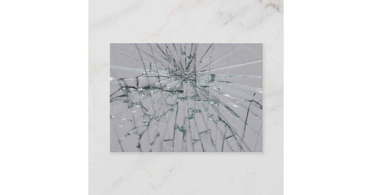 Broken Glass-Look Business Card | Zazzle