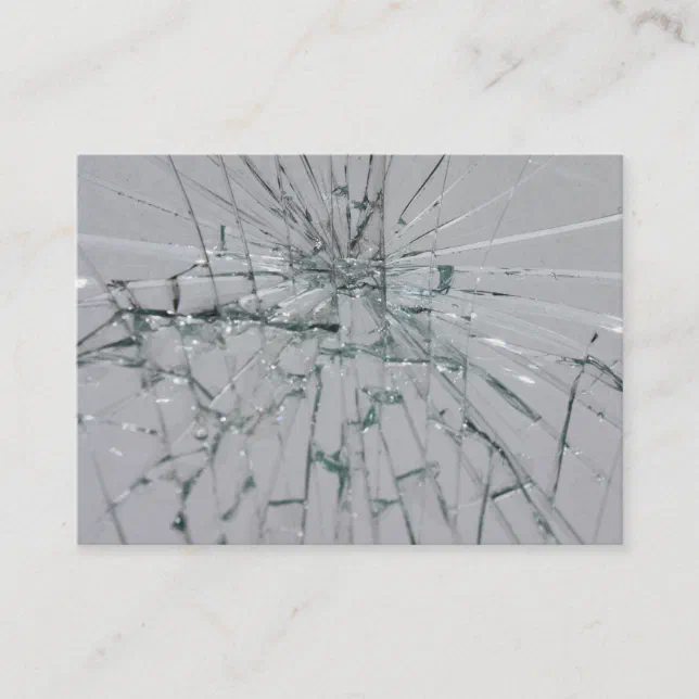 Broken Glass-Look Business Card | Zazzle