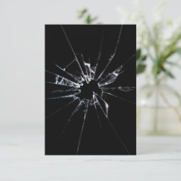 Broken Glass No 1 Enclosure Card | Zazzle