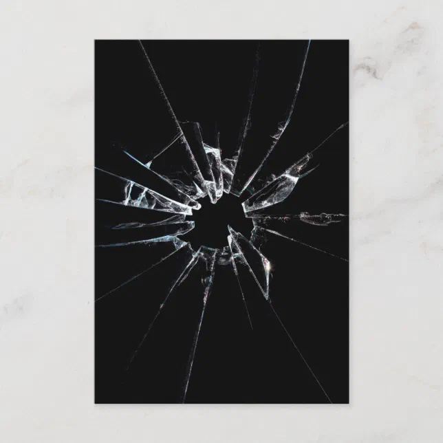Broken Glass No 1 Enclosure Card | Zazzle