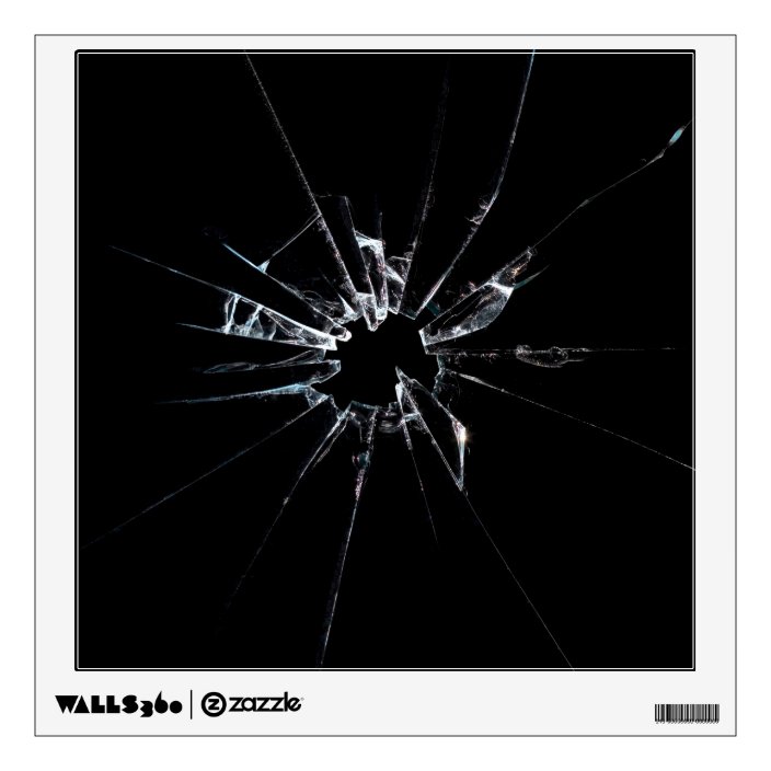 Broken Glass No 1 Wall Decal | Zazzle.com