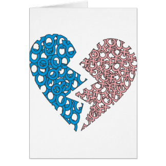 Broken Heart Cards, Broken Heart Card Templates, Postage, Invitations ...