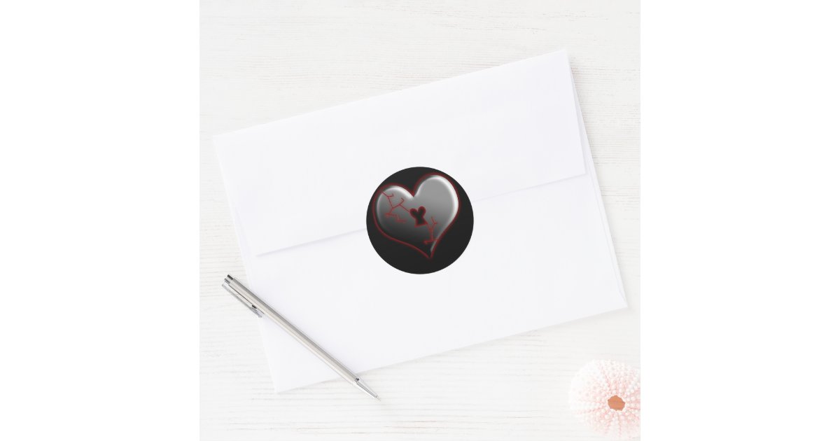 Broken Heart Stickers | Zazzle