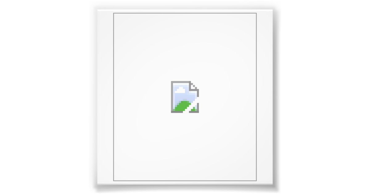 Broken Internet Image Icon Photo Print | Zazzle