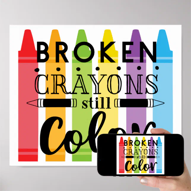 Broken still pencils poster | Zazzle