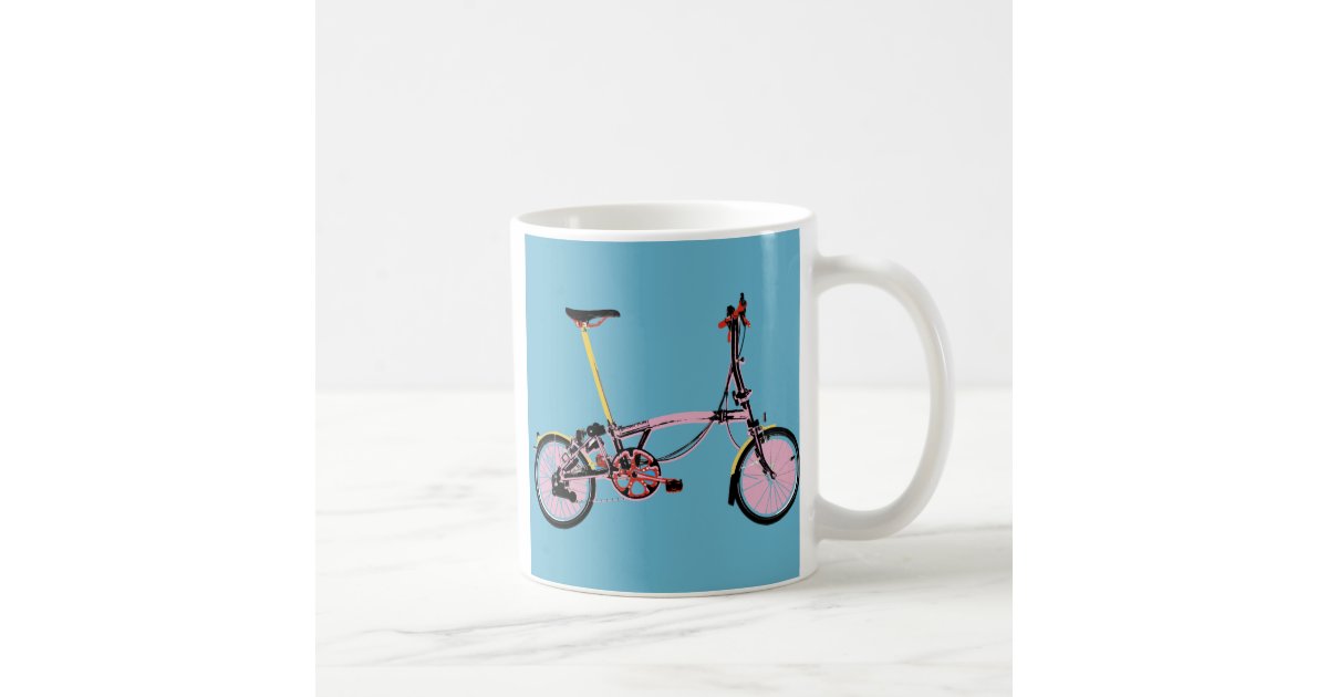 Brompton Side View BluePink Coffee Mug | Zazzle