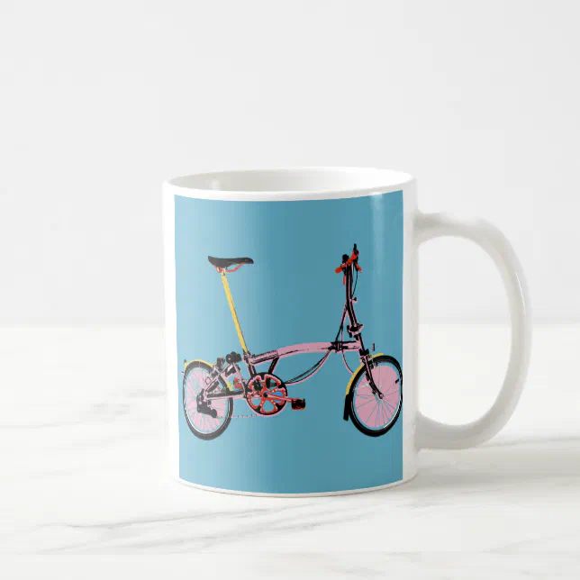 Brompton Side View BluePink Coffee Mug | Zazzle