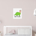 Bron-toe-saurus Funny Brontosaurus Dinosaur Pun Poster | Zazzle