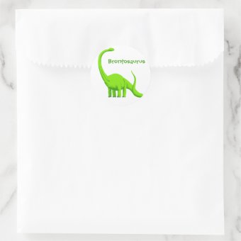 Brontosaurus dinosaur sticker | Zazzle