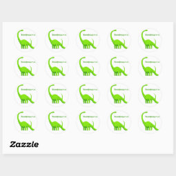 Brontosaurus dinosaur sticker | Zazzle