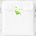 Brontosaurus dinosaur sticker | Zazzle