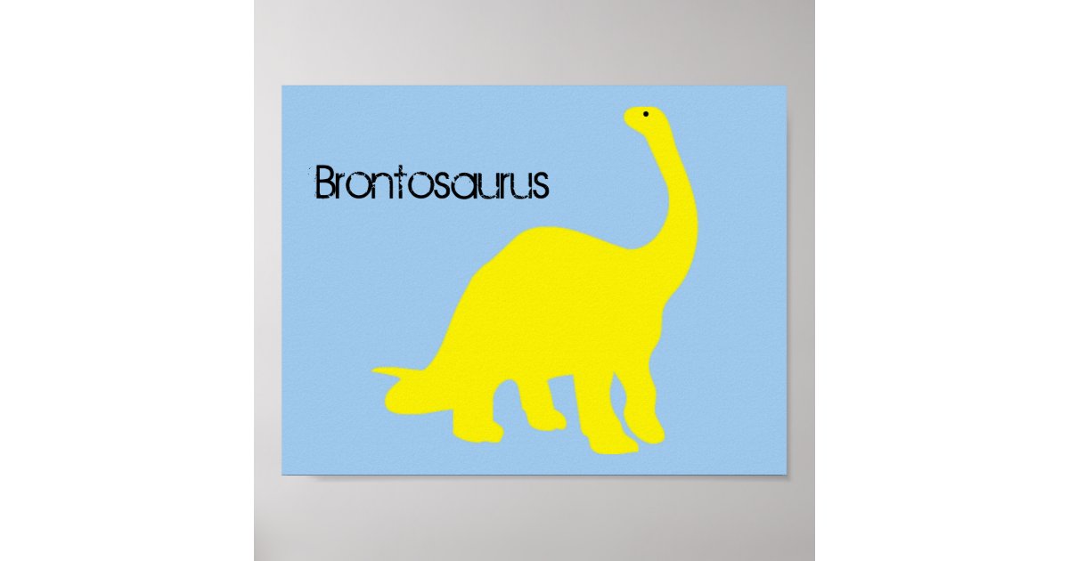 Brontosaurus Poster | Zazzle