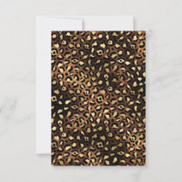 Bronze Gold Black Leopard Cheetah Graduation Party Invitation | Zazzle