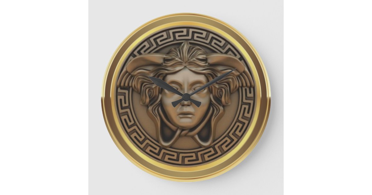 Bronze Medusa Large Clock | Zazzle