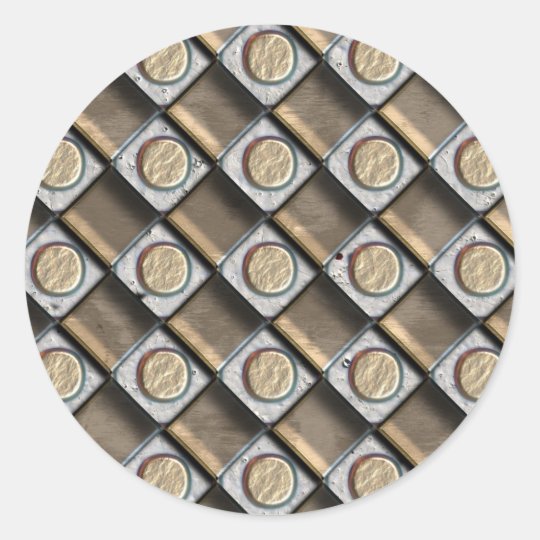 Bronze, Silver & Gold Classic Round Sticker | Zazzle.com