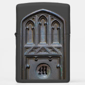 Bronze Tudor Gothic Arch Custom Monogram Zippo Lighter | Zazzle