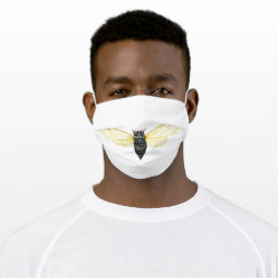 Brood X 17 Year Periodical Cicada Adult Cloth Face Mask | Zazzle