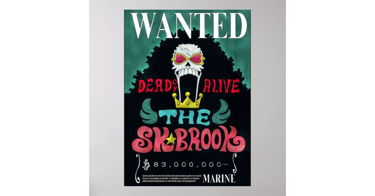 Brook One Piece Poster | Zazzle