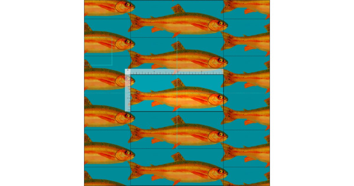 Brook Trout Fish Fishing Pattern for Fishermen Fabric | Zazzle
