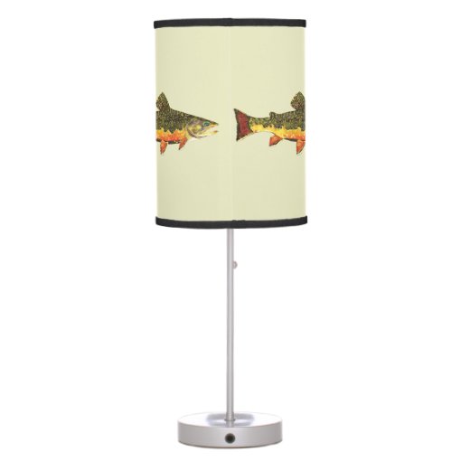 Brook Trout Fishing Table Lamp | Zazzle