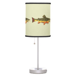Brook Trout Fishing Table Lamp | Zazzle