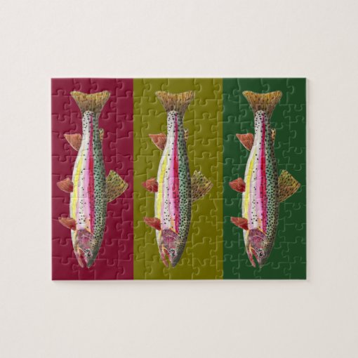 Brook Trout Fly Fishing Jigsaw Puzzle | Zazzle