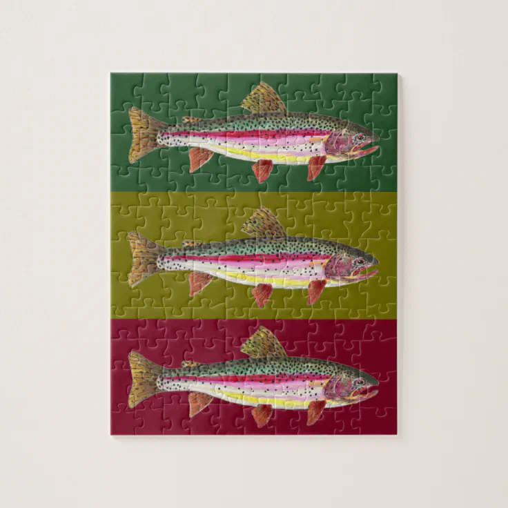 Brook Trout Fly Fishing Jigsaw Puzzle | Zazzle