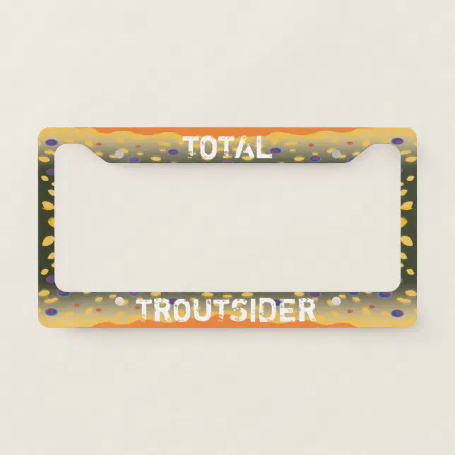 Brook Trout License Plate Frame | Zazzle
