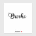Brooke Name - Handwritten Calligraphy Sticker | Zazzle