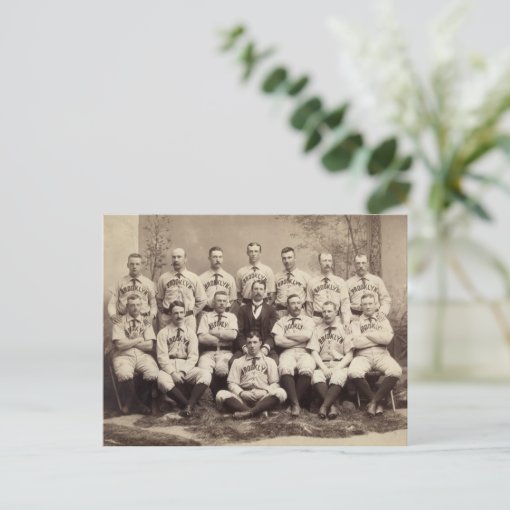 Brooklyn Baseball Team, 1889 Postcard | Zazzle