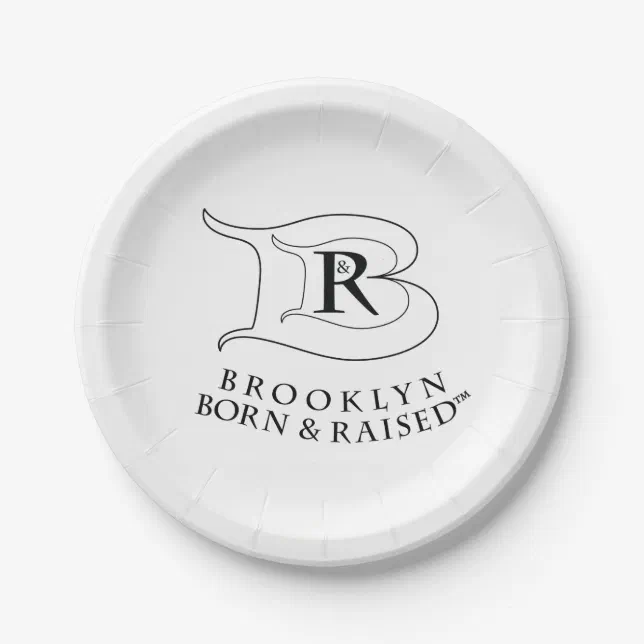 BROOKLYN BORN & RAISED LOGO PLATES | Zazzle