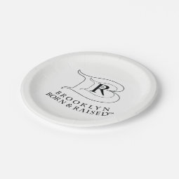BROOKLYN BORN & RAISED LOGO PLATES | Zazzle