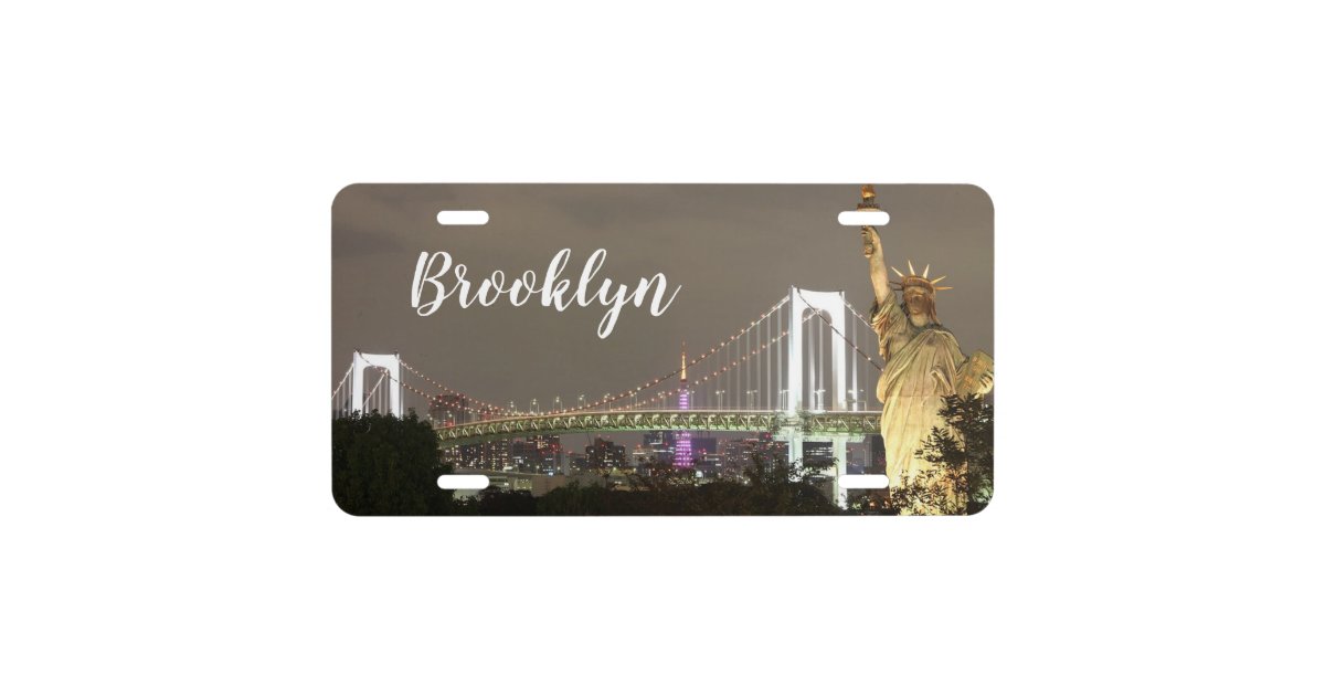 Brooklyn Bridge License Plate | Zazzle