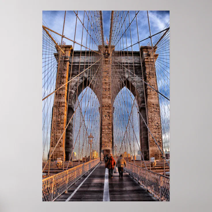 Brooklyn Bridge New York City Poster | Zazzle