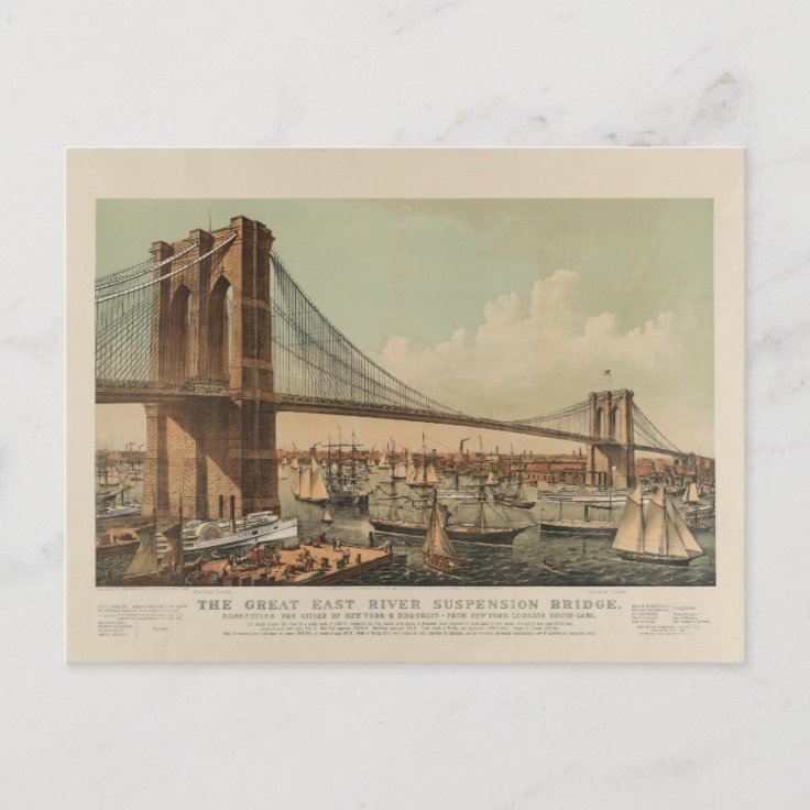 Brooklyn Bridge Postcard | Zazzle