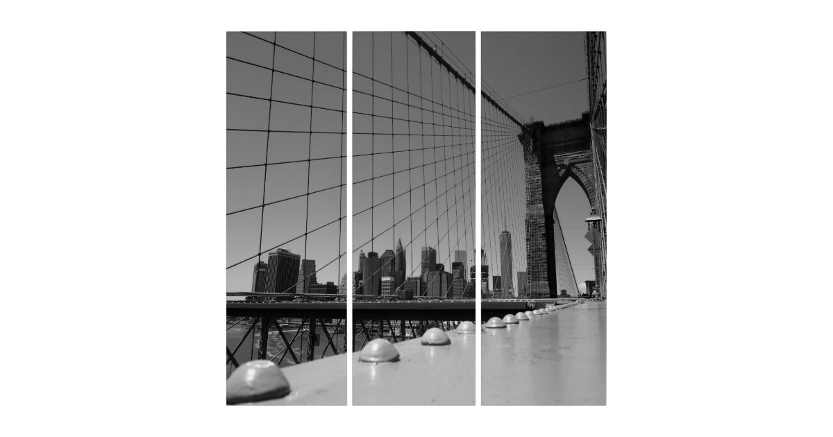 Brooklyn bridge triptych | Zazzle