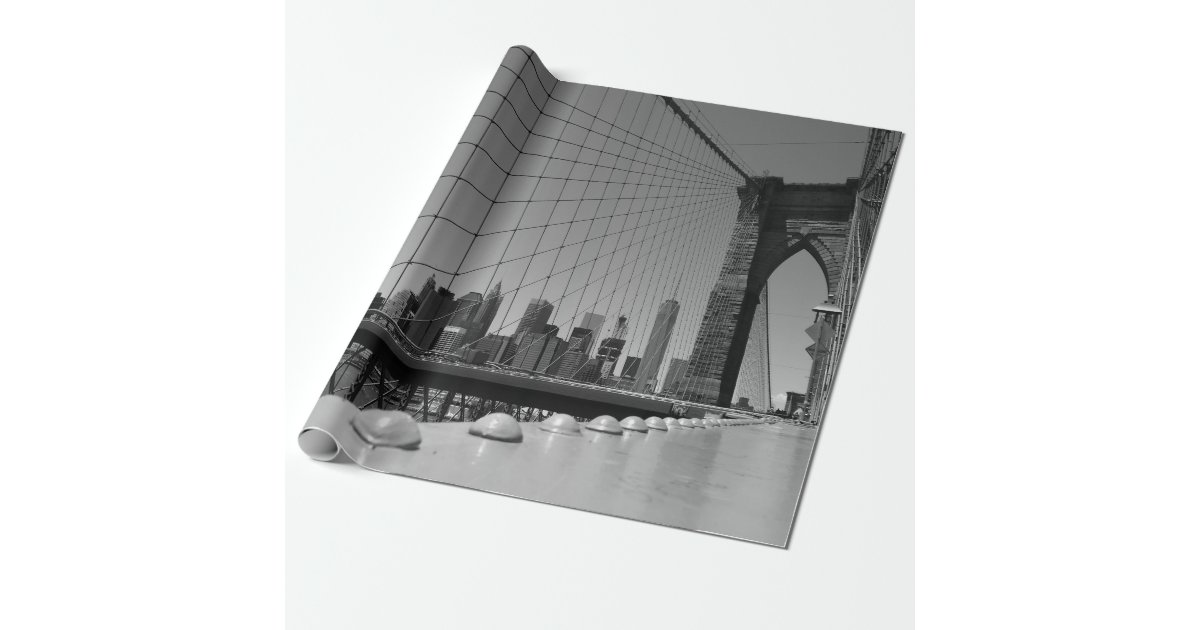 Brooklyn bridge wrapping paper | Zazzle