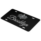 Brooklyn Crown Aluminum License Plate | Zazzle