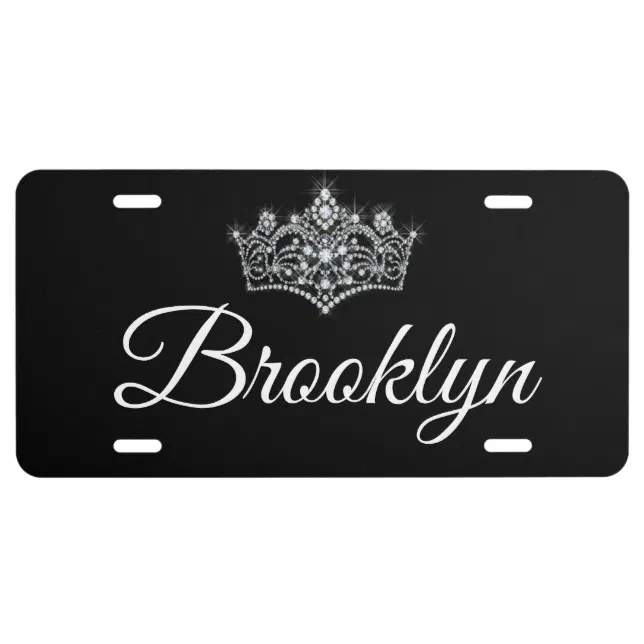 Brooklyn Crown Aluminum License Plate | Zazzle