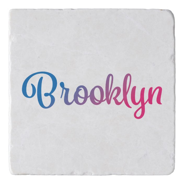 Brooklyn Stylish Cursive Trivet | Zazzle.com
