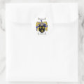 BROOKS FAMILY CREST - BROOKS COAT OF ARMS CLASSIC ROUND STICKER | Zazzle