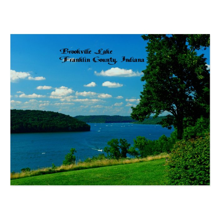 Brookville Lake, Franklin County Indiana Postcard | Zazzle.com