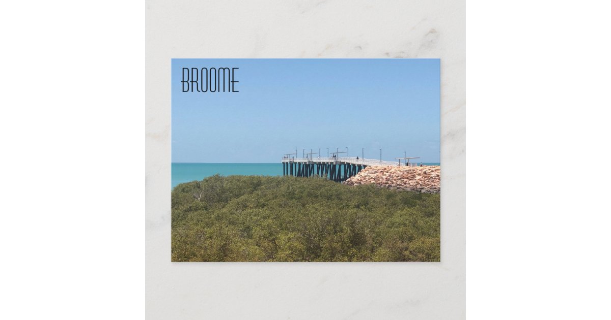 broome town beach jetty postcard | Zazzle