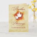 Brother, Confirmation Congratulations Dove Card | Zazzle
