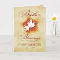 Brother, Confirmation Congratulations Dove Card | Zazzle